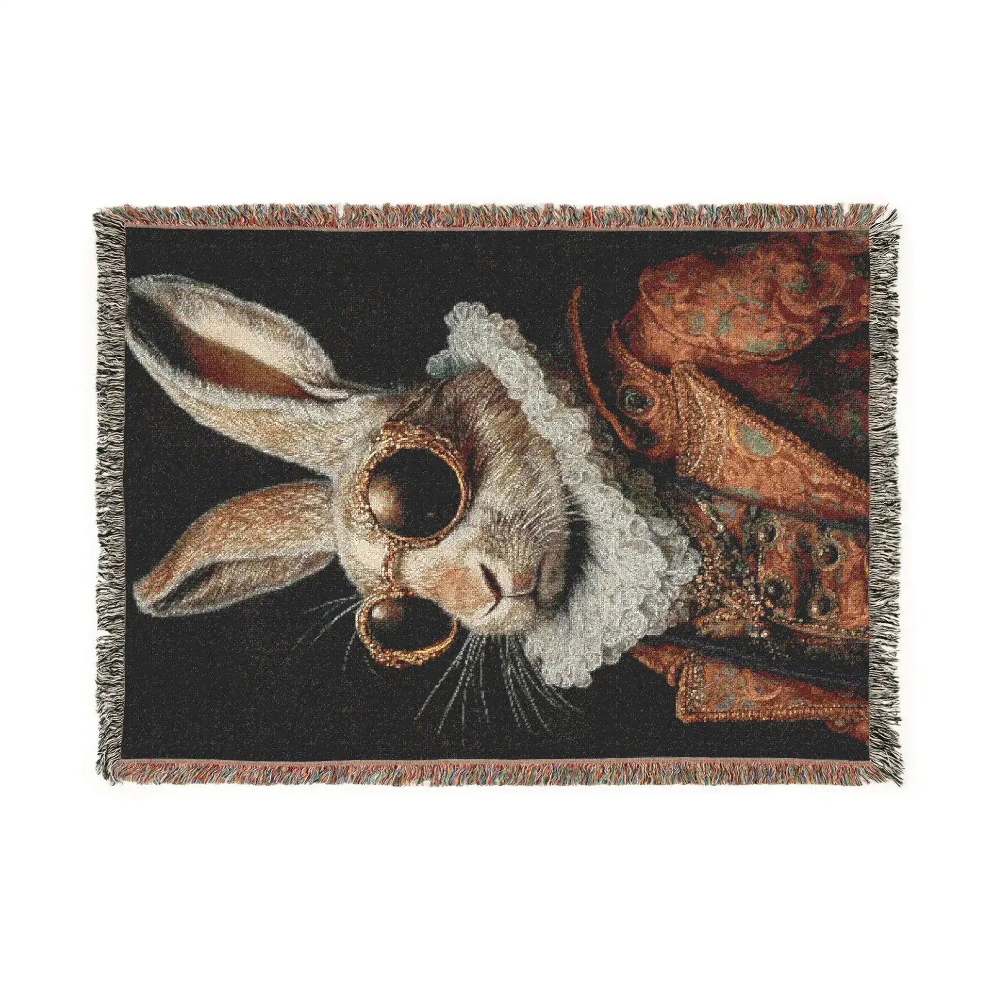 Regal Hare Noble Rabbit Woven Blanket – MAIA HOMES