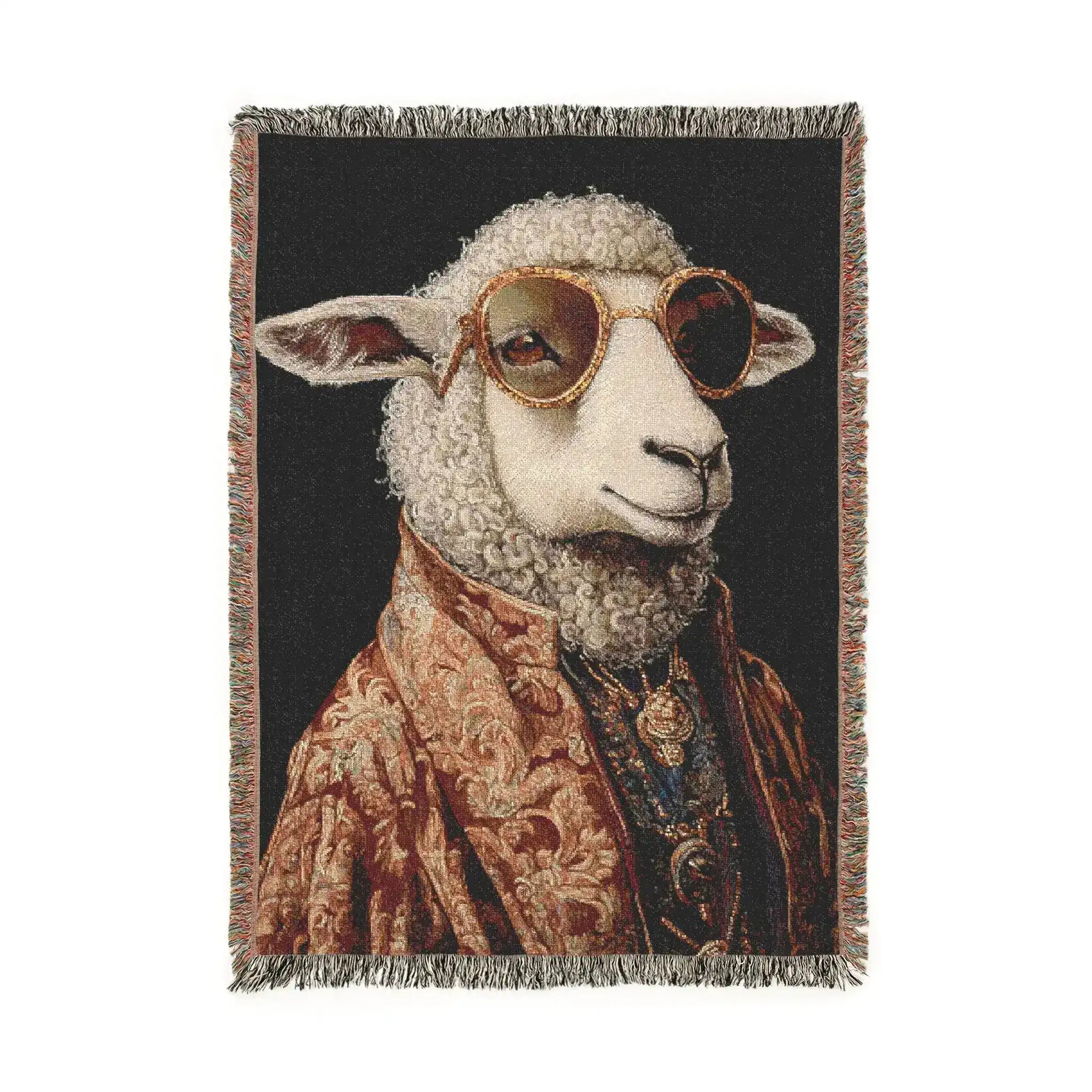 Lord of the Flock Regal Sheep Woven Blanket – MAIA HOMES