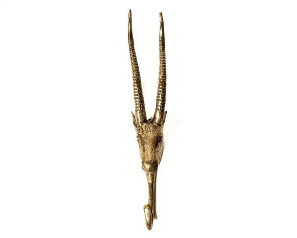 Large Solid Brass Antelope Wall Hook – MAIA HOMES