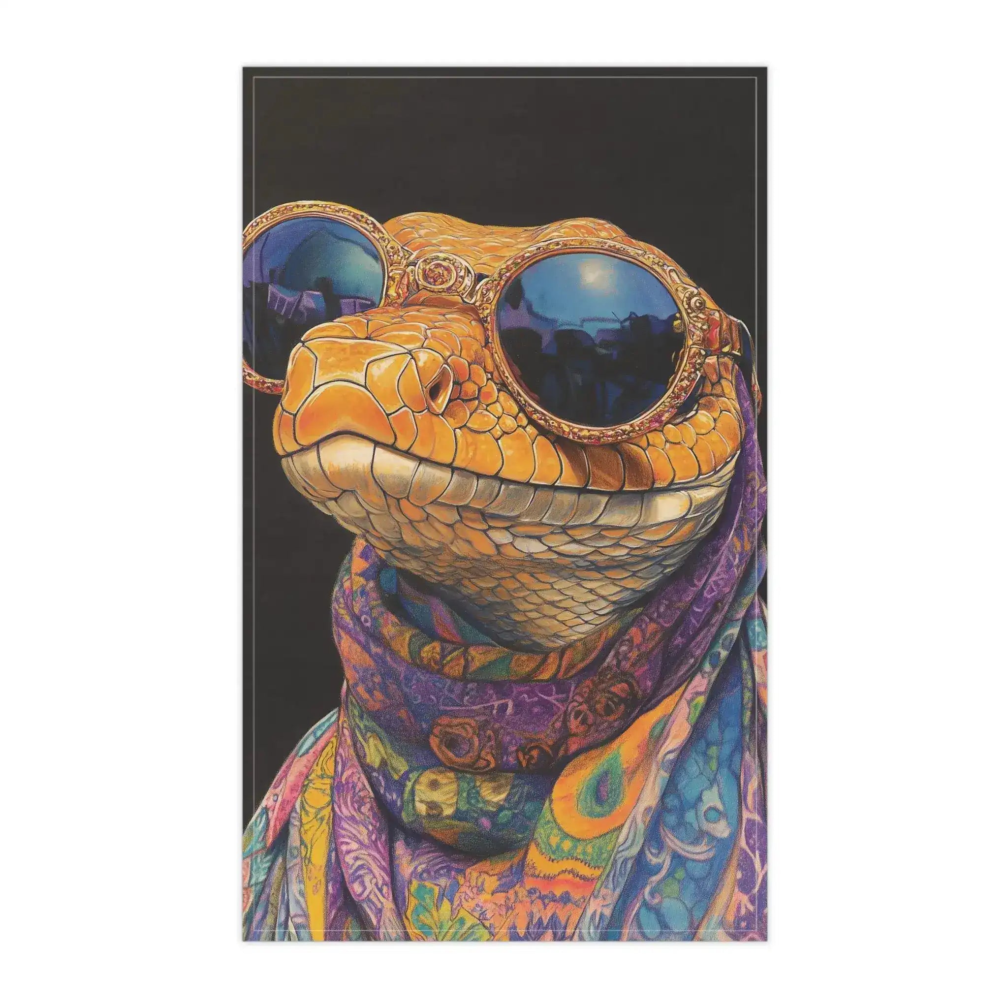 Golden Viper Luxe Snake Cotton Kitchen Towel – MAIA HOMES