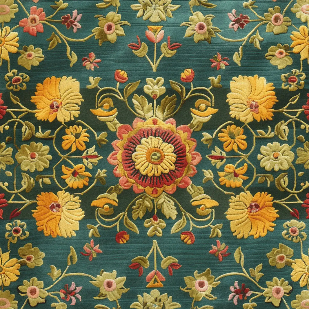 Step onto the Pink Sun Hand Tufted Wool Rug | MAIA HOMES