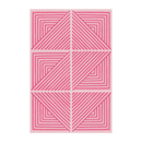 Contemporary Pink Geometric Hand Tufted Wool Rug | MAIA HOMES