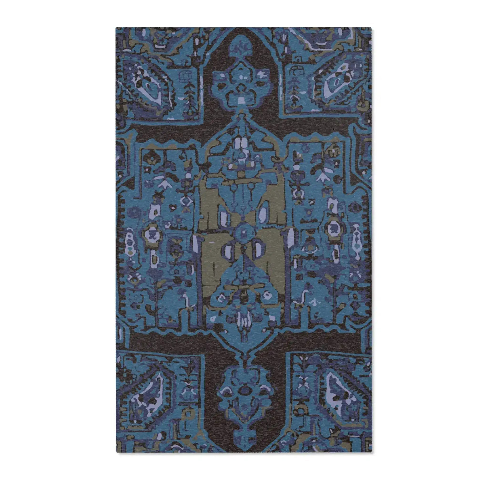 Midnight Sapphire Bazaar Accent Rug – MAIA HOMES