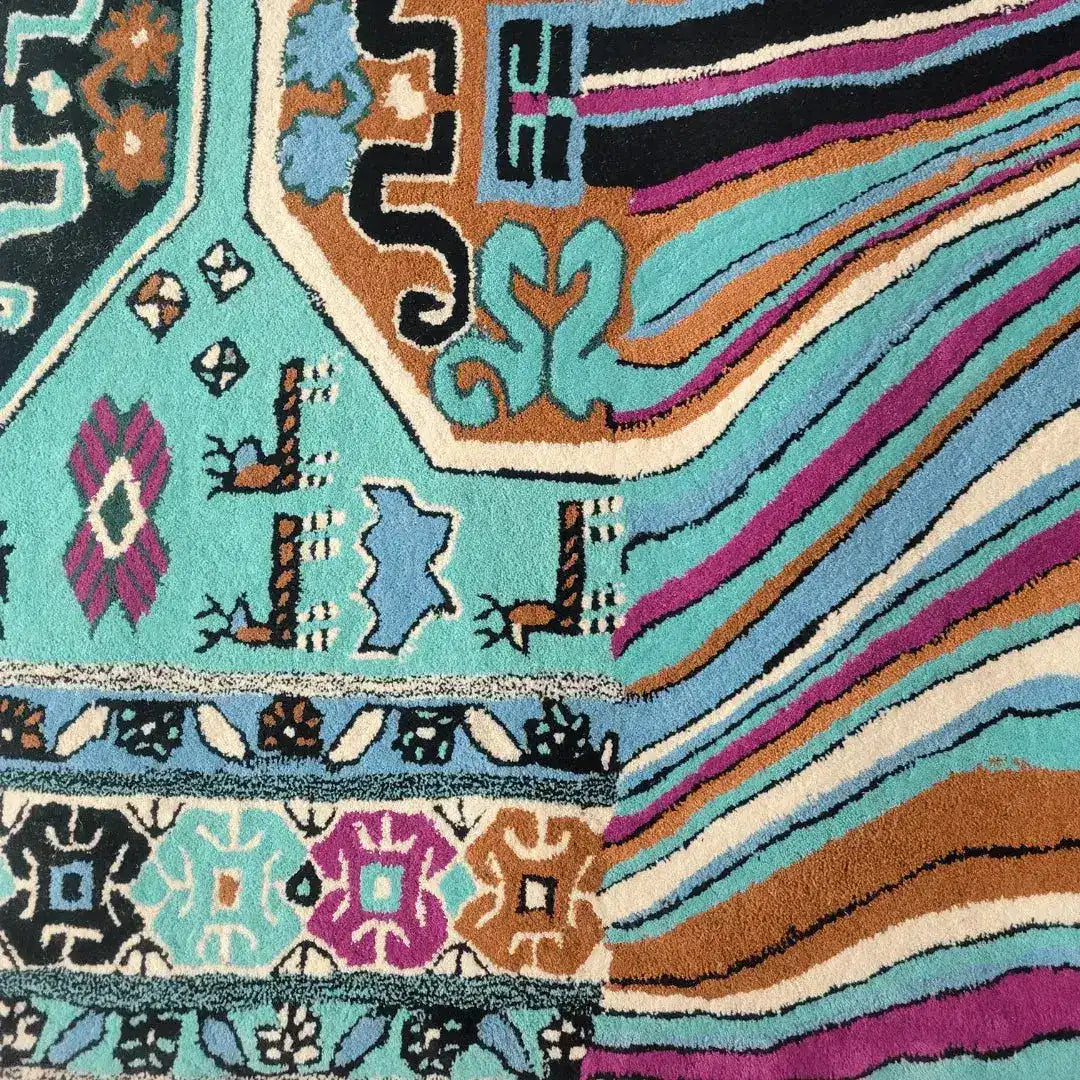 Alaia Persian Turquoise Melting Area Rug – MAIA HOMES