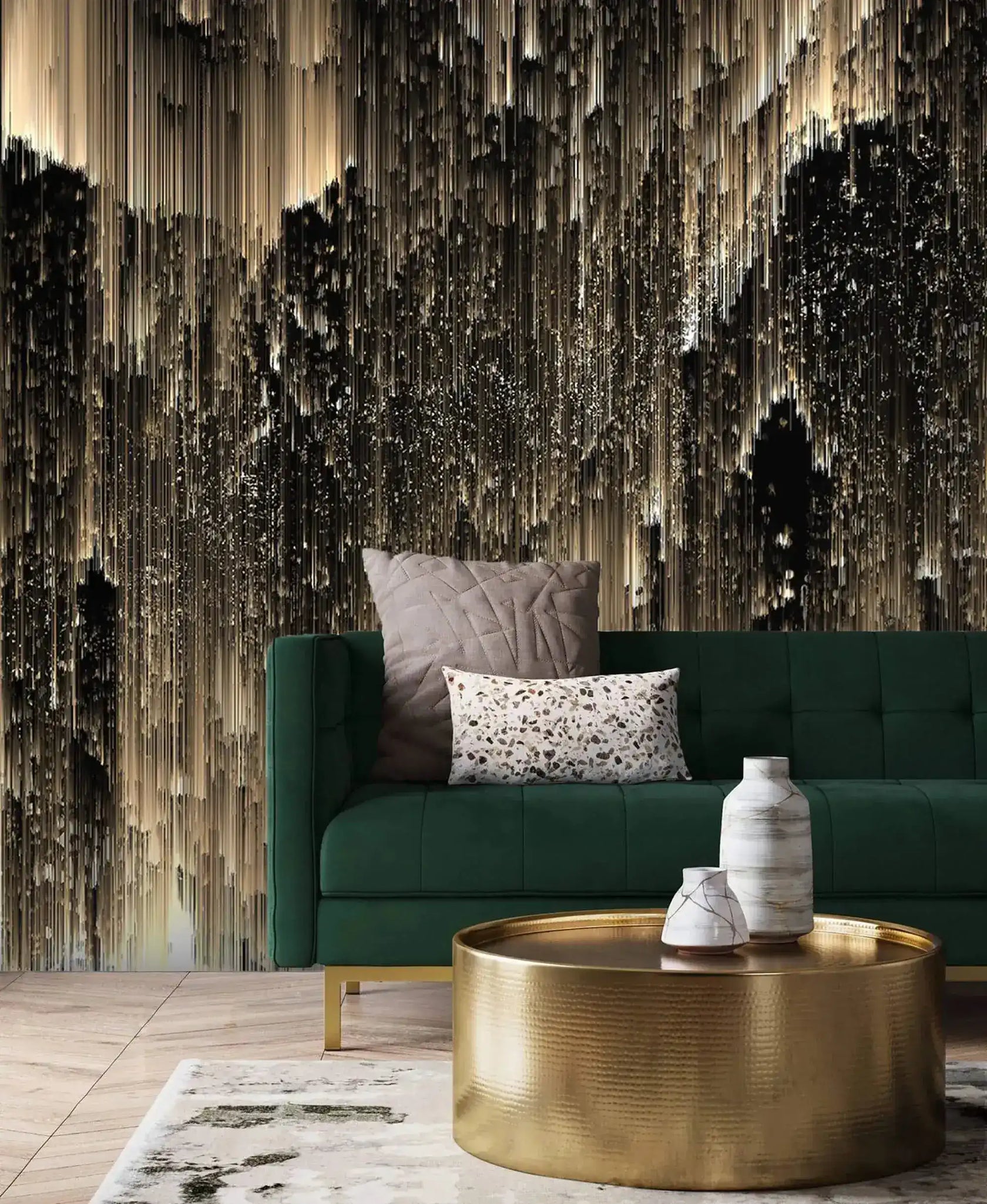 Midnight Opulence: Glamorous Night Wallpaper | MAIA HOMES