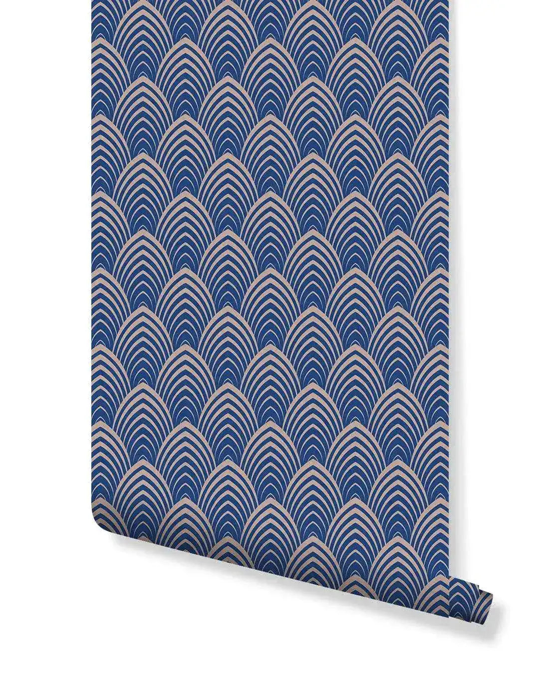 Art Deco Geometric Waves Removable Wallpaper – MAIA HOMES