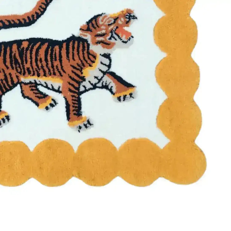 Asian Tigers and the Sun Hand Tufted Wool Rug – MAIA HOMES