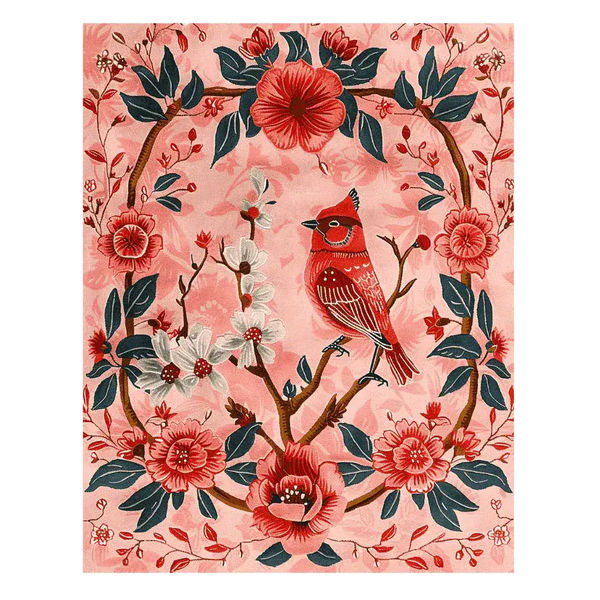 Cardinal Charm Hand Tufted Rug | Vibrant Grace – MAIA HOMES
