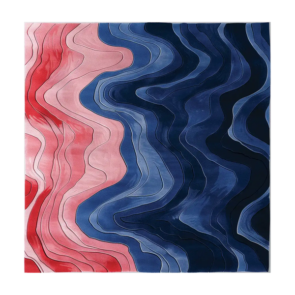 Chromatic Currents Hand Tufted Rug | Vibrant Flow – MAIA HOMES