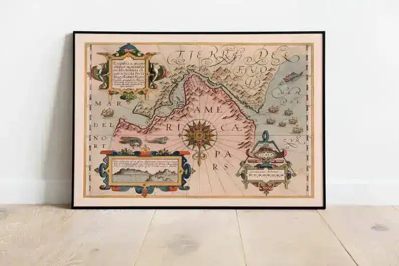 Map of Strait of Magellan 1623| Gerardus Mercator - Maia Homes – MAIA HOMES