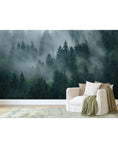 Misty Foggy Forest Photo Nature Wall Mural | MAIA HOMES