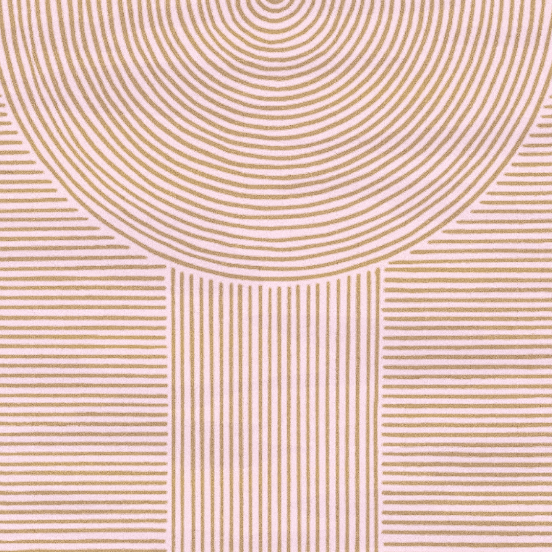 Pink Scallop Arch Geometric Hand Tufted Wool Rug | MAIA HOMES