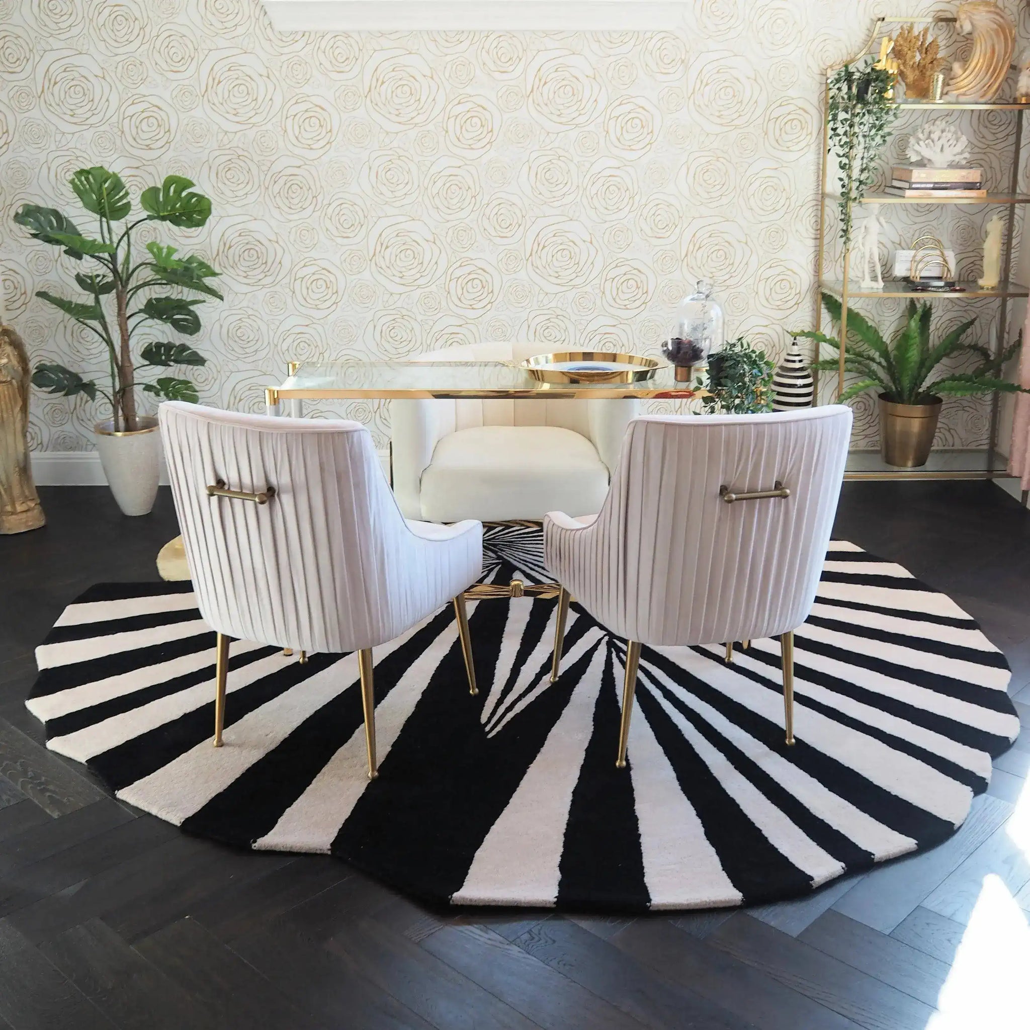 Step onto the Golden Sun Hand Tufted Wool Rug | MAIA HOMES