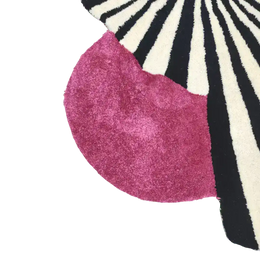 Step onto the Pink Sun Hand Tufted Wool Rug | MAIA HOMES