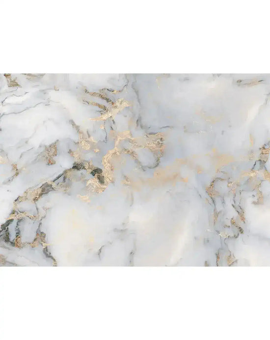 White Gray Gold Marble Paining Stone Wall Decal | MAIA HOMES