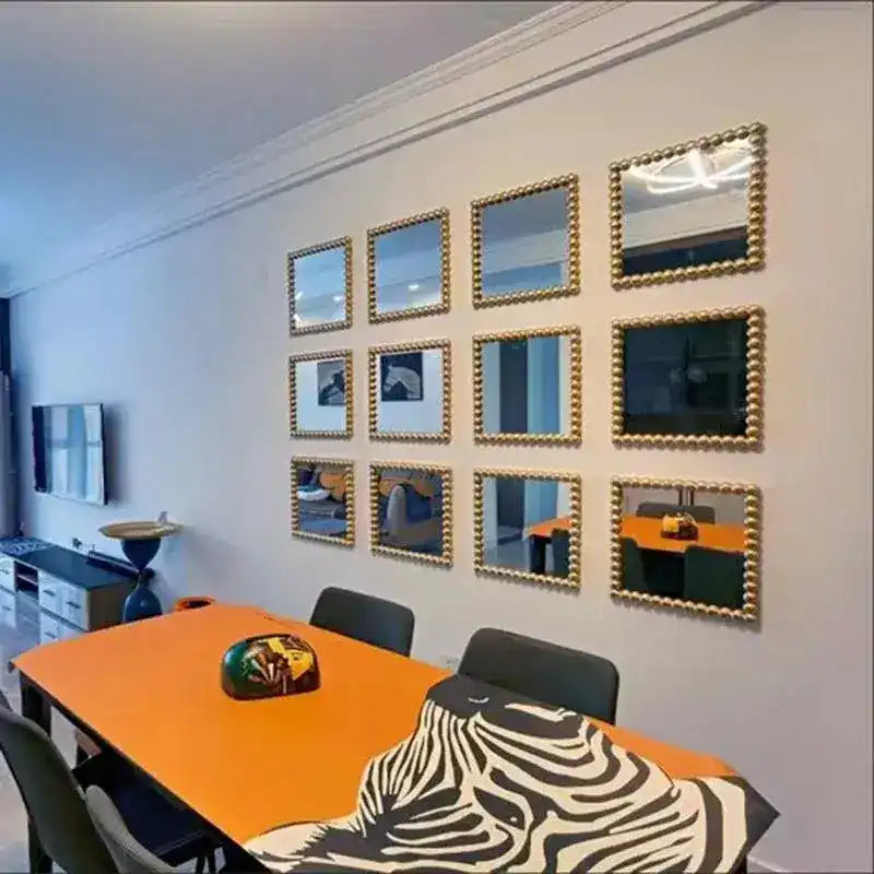 Glam Beaded Wall Hanging Mirror - Square – MAIA HOMES