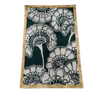 Golden Gingko Leaf Hand Tufted Wool Rug – MAIA HOMES