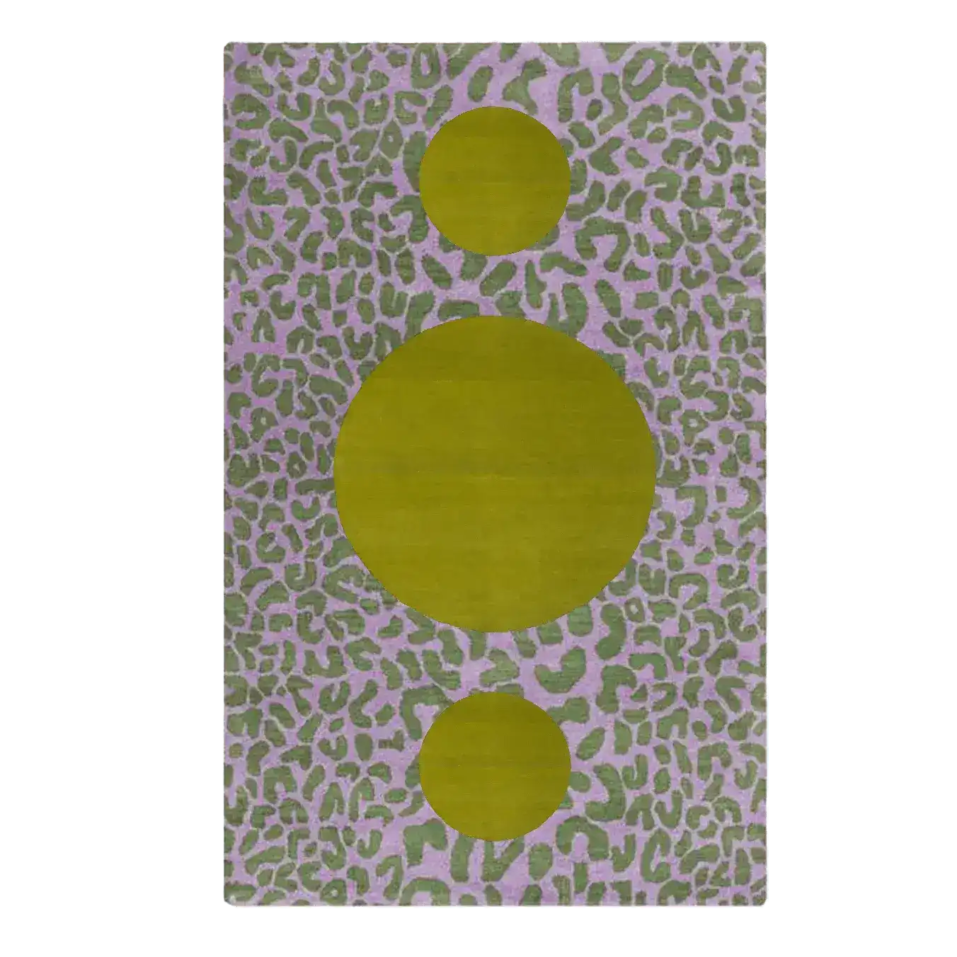 Animal Print Golden Triple Lunar Hand Tufted Wool Rug – MAIA HOMES