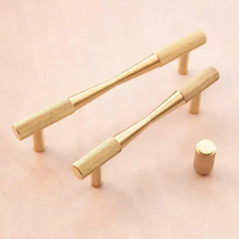 Brass Textured Bow Shaped Cabinet Drawer Handle Pull | Maia Homes ...