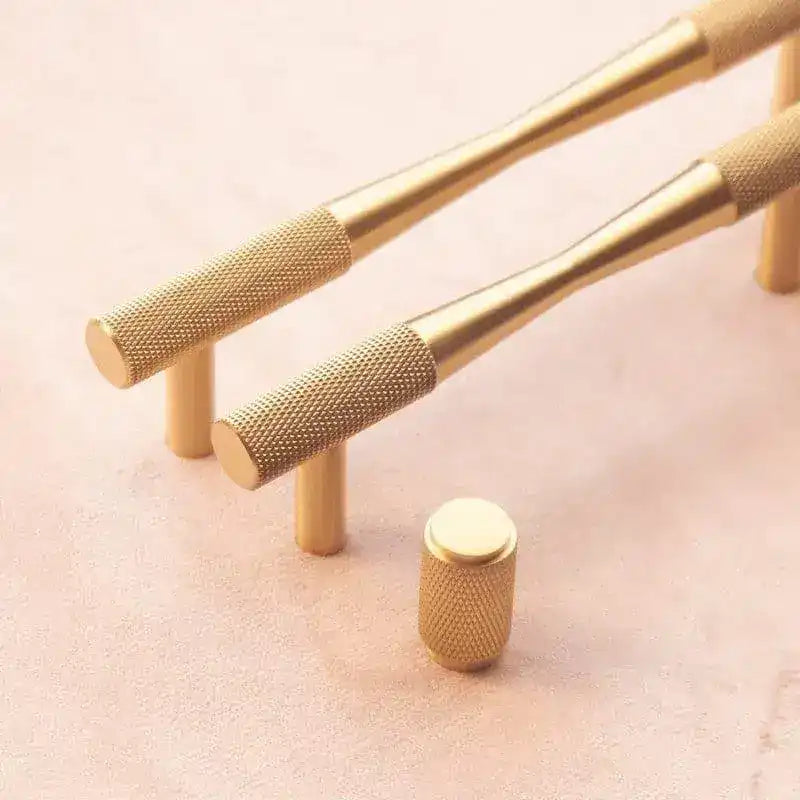 Brass Textured Bow Shaped Cabinet Drawer Handle Pull | Maia Homes ...