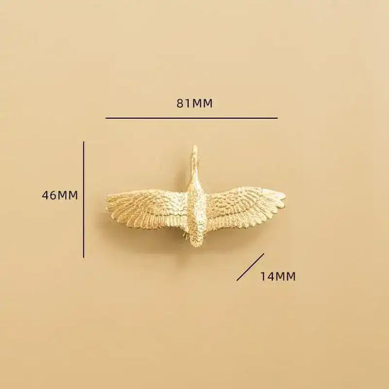 Brass Wild Goose Cabinet Door Knob | MAIA HOMES