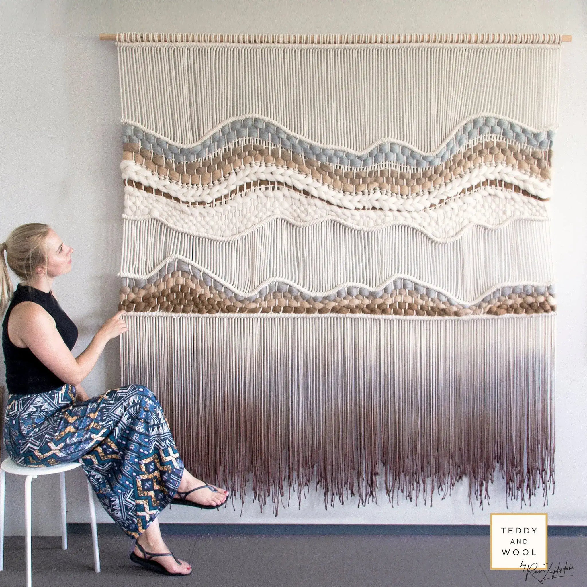 Extra Large Macrame Wall Hanging - 'Patricia' | MAIA HOMES
