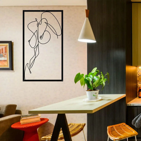 Female Body Minimalist Metal Wall Decor | MAIA HOMES