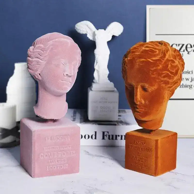 Flocking Greek Goddess Sculpture | Maia Homes – MAIA HOMES