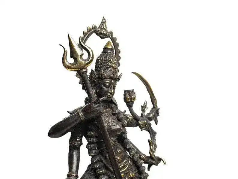 Mahakali Statue 16.5 Inch / 42 cm , Hindu God figurine , Bronze Kali ...