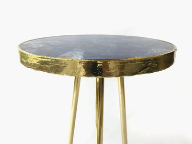 Lapis Lazuli Round Coffee Side Table – MAIA HOMES