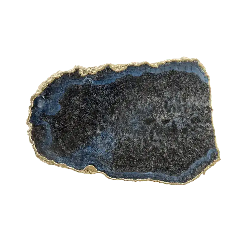 Large Black and Blue Agate Cheese Platter Tray – MAIA HOMES