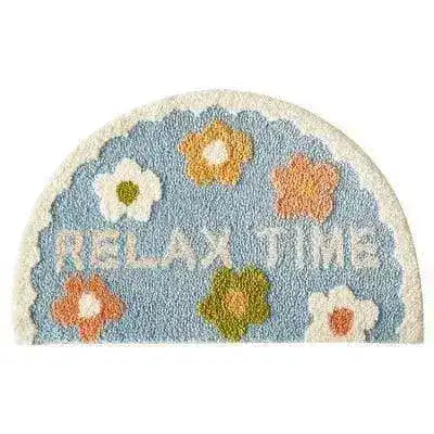 Maia Fun Floral Half Moon Bath Mat Collection – MAIA HOMES