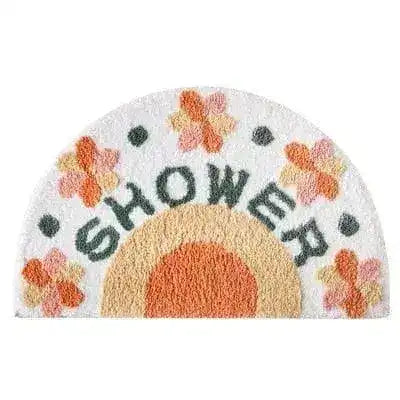 Maia Fun Floral Half Moon Bath Mat Collection – MAIA HOMES