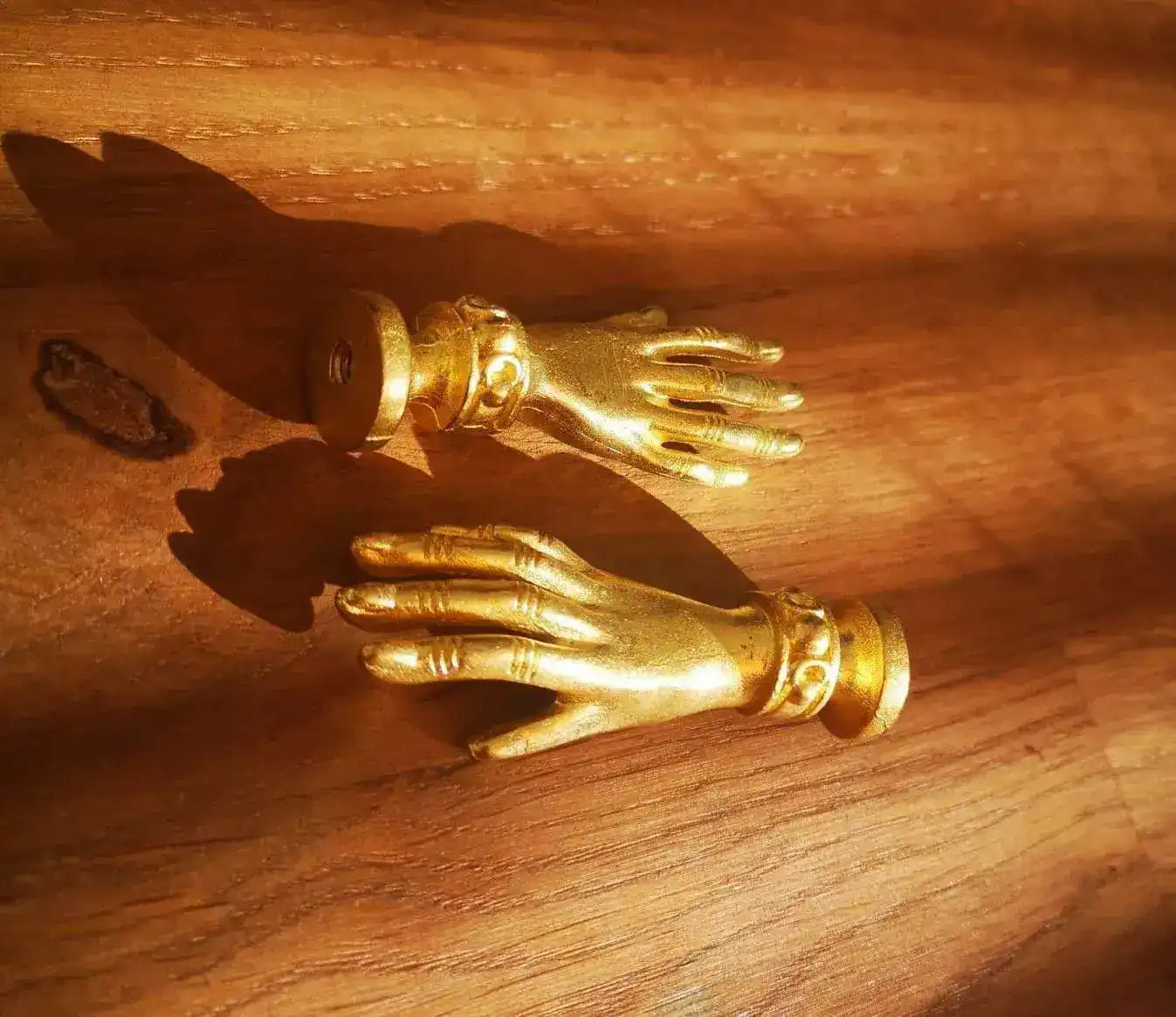 Mini Gold Hand Cabinet Drawer Knobs - Set of 2 | Maia Homes – MAIA HOMES