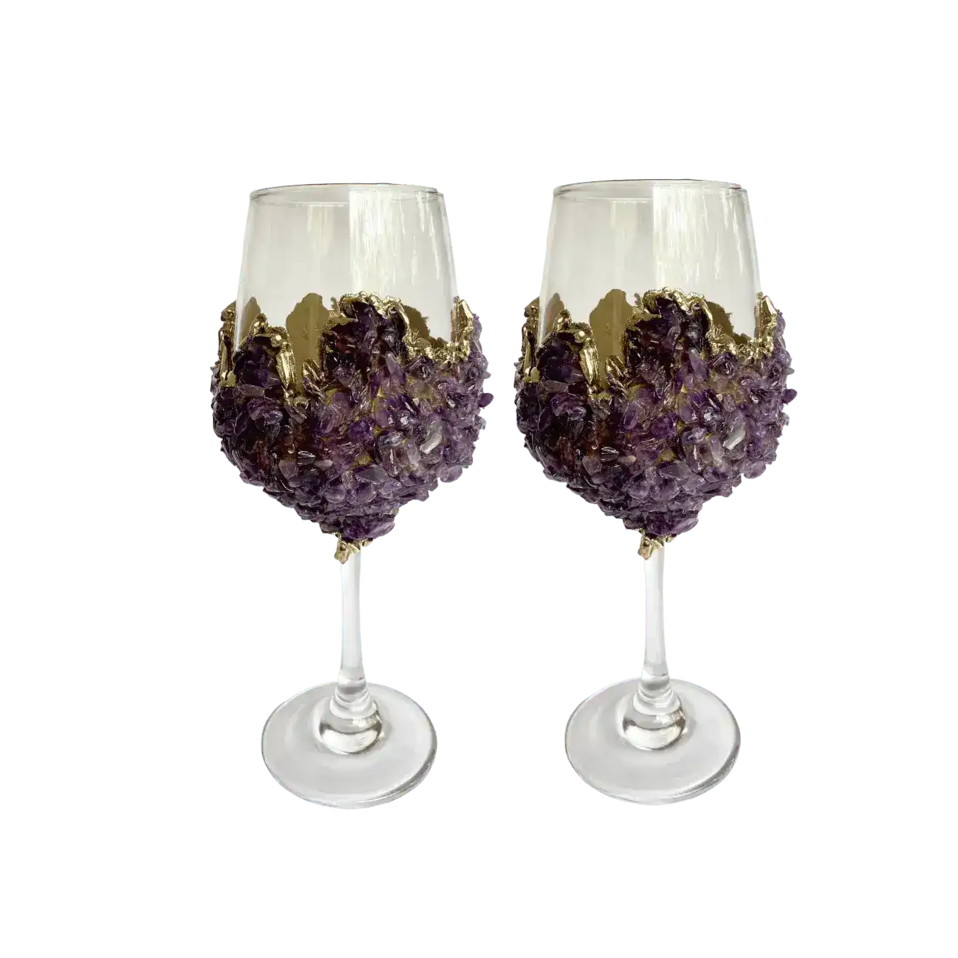 Purple Quartz Wine Glass - Set of 2 – MAIA HOMES