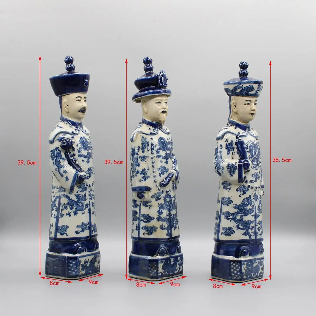 Qing Dynasty Emperors Standing Ceramic Figurine | Maia Homes – MAIA HOMES