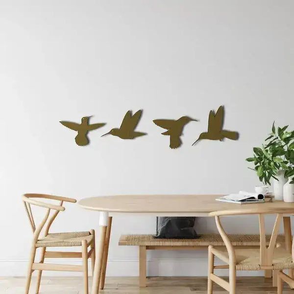 Solid Metal Flying Birds Metal Wall Hanging Decor – MAIA HOMES
